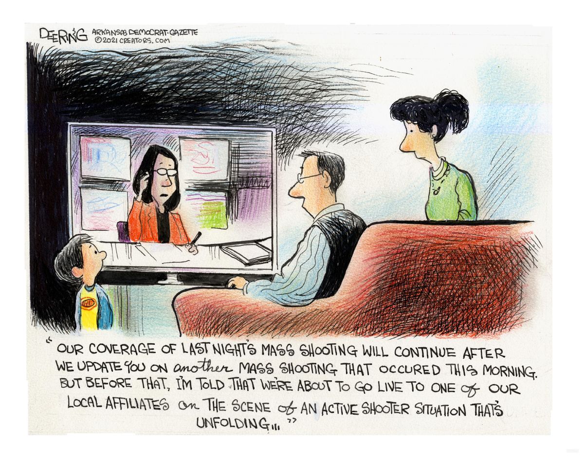 Editorial Cartoon U.S. mass shootings | The Week
