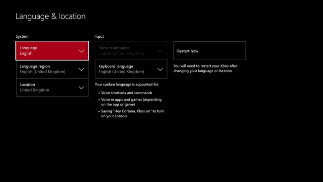 How to set your newly independent language and region settings on Xbox ...