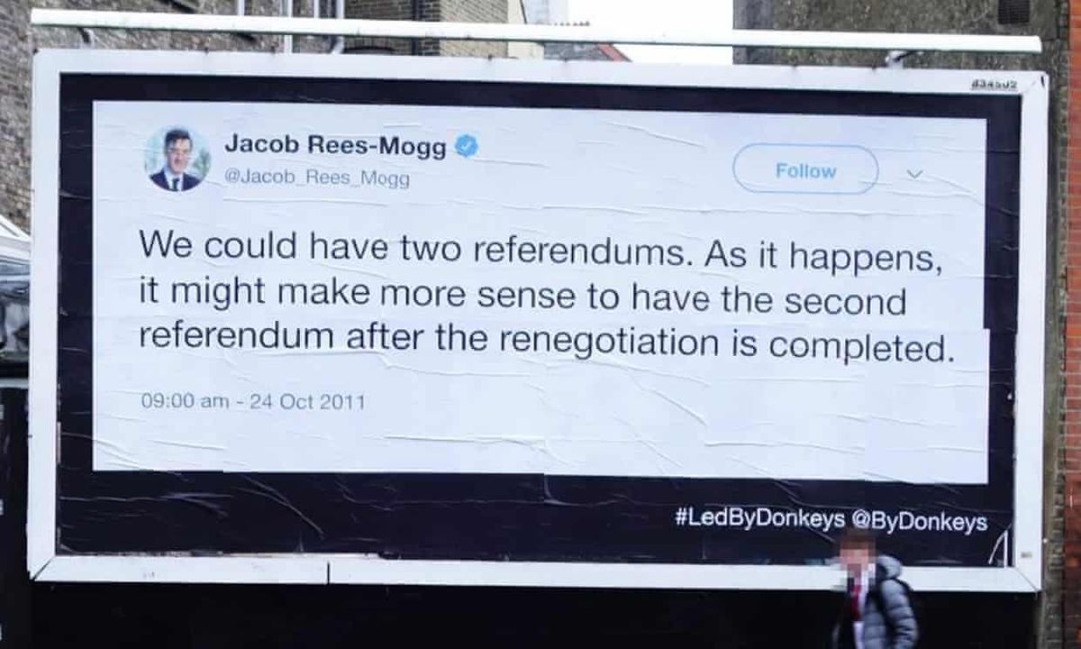 Brexit quotes back to haunt politicians - on giant billboards | The Week