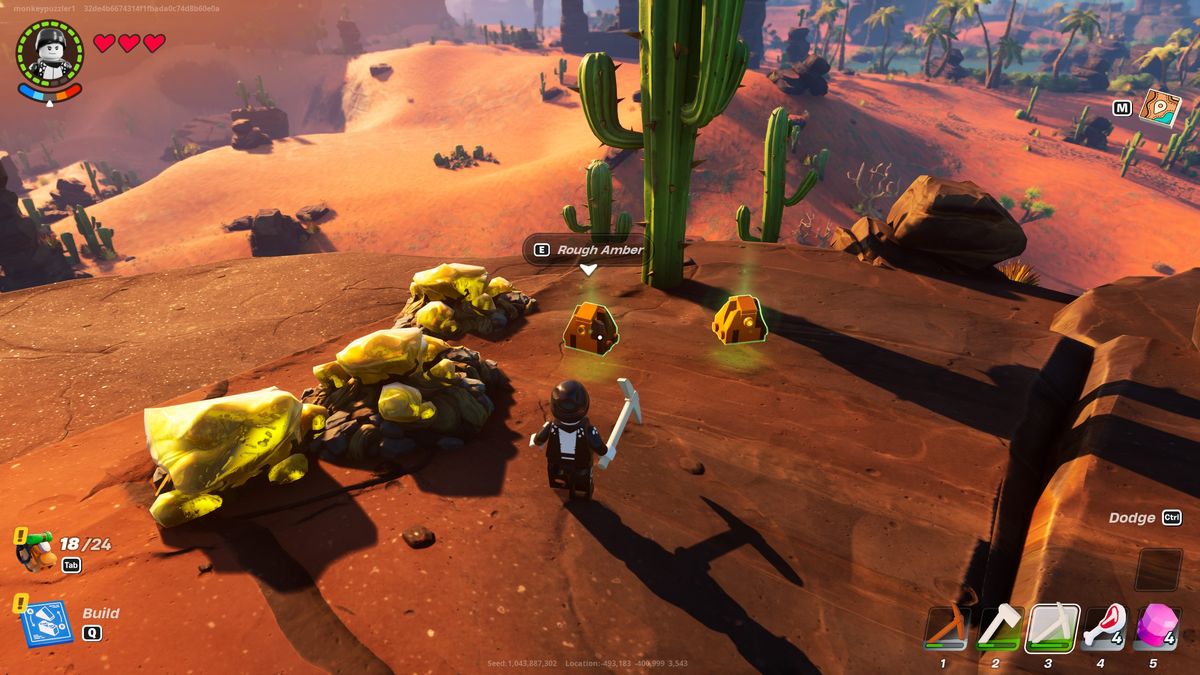 How to get Cut Amber in Lego Fortnite | PC Gamer