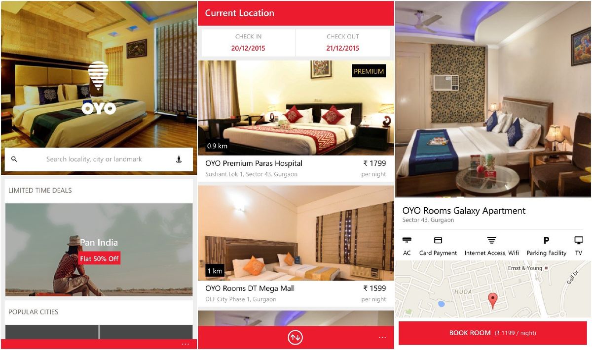 Rent an affordable hotel room in India with OYO Rooms on Windows Phone ...