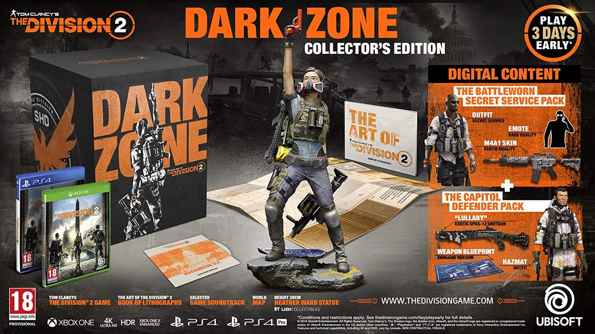 The Division 2 collector's edition goes up for preorder in the UK ...