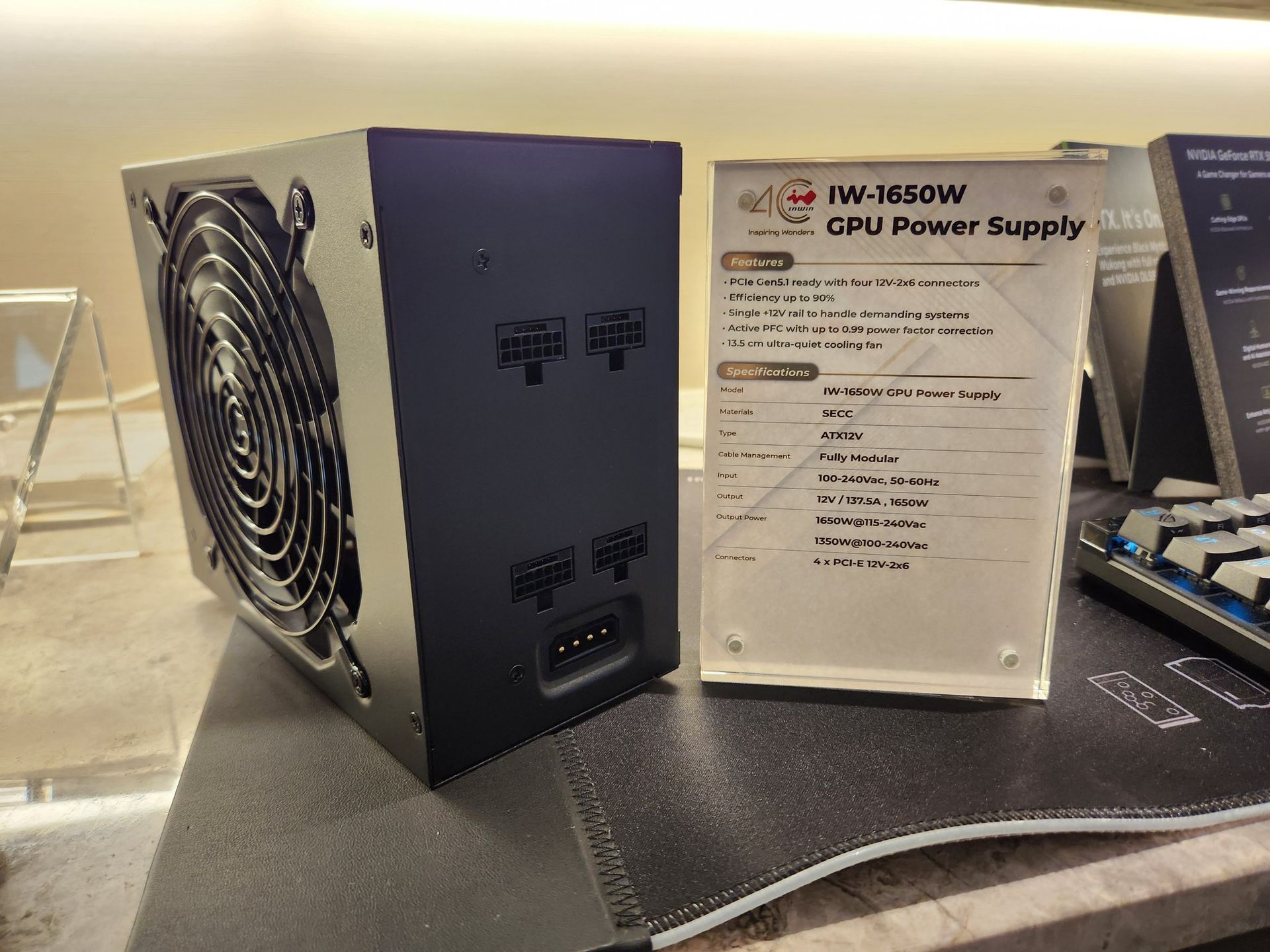 InWin preps 1650W GPU power supply with four 16-pin power connectors ...
