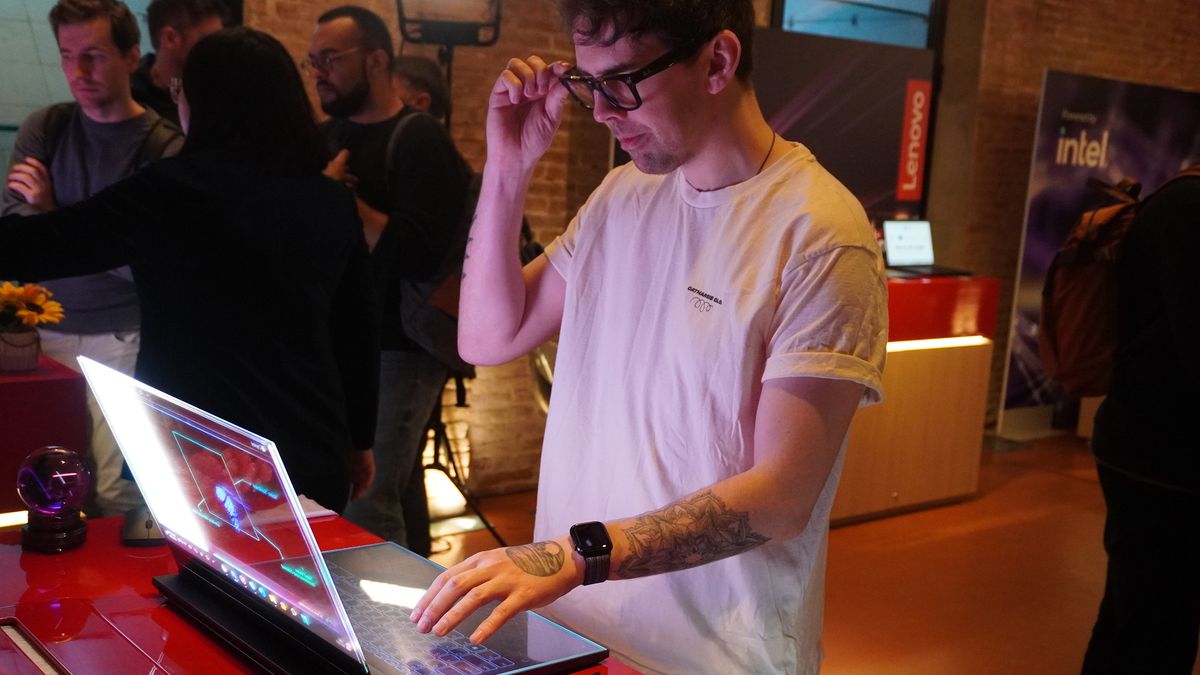 Lenovo ThinkBook Transparent Display Laptop concept hands-on review ...