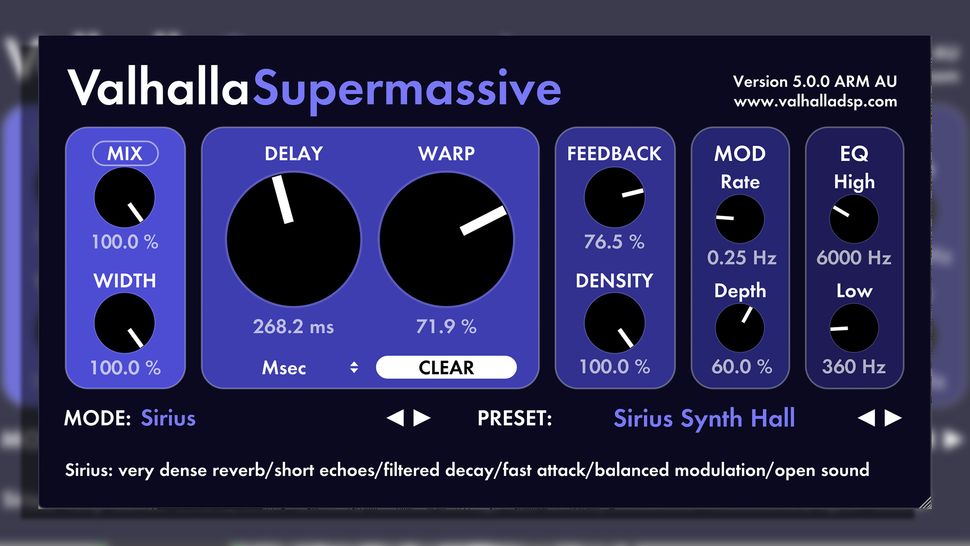 Valhalla Supermassive 5.0 is capable of everything from clean delay to ...