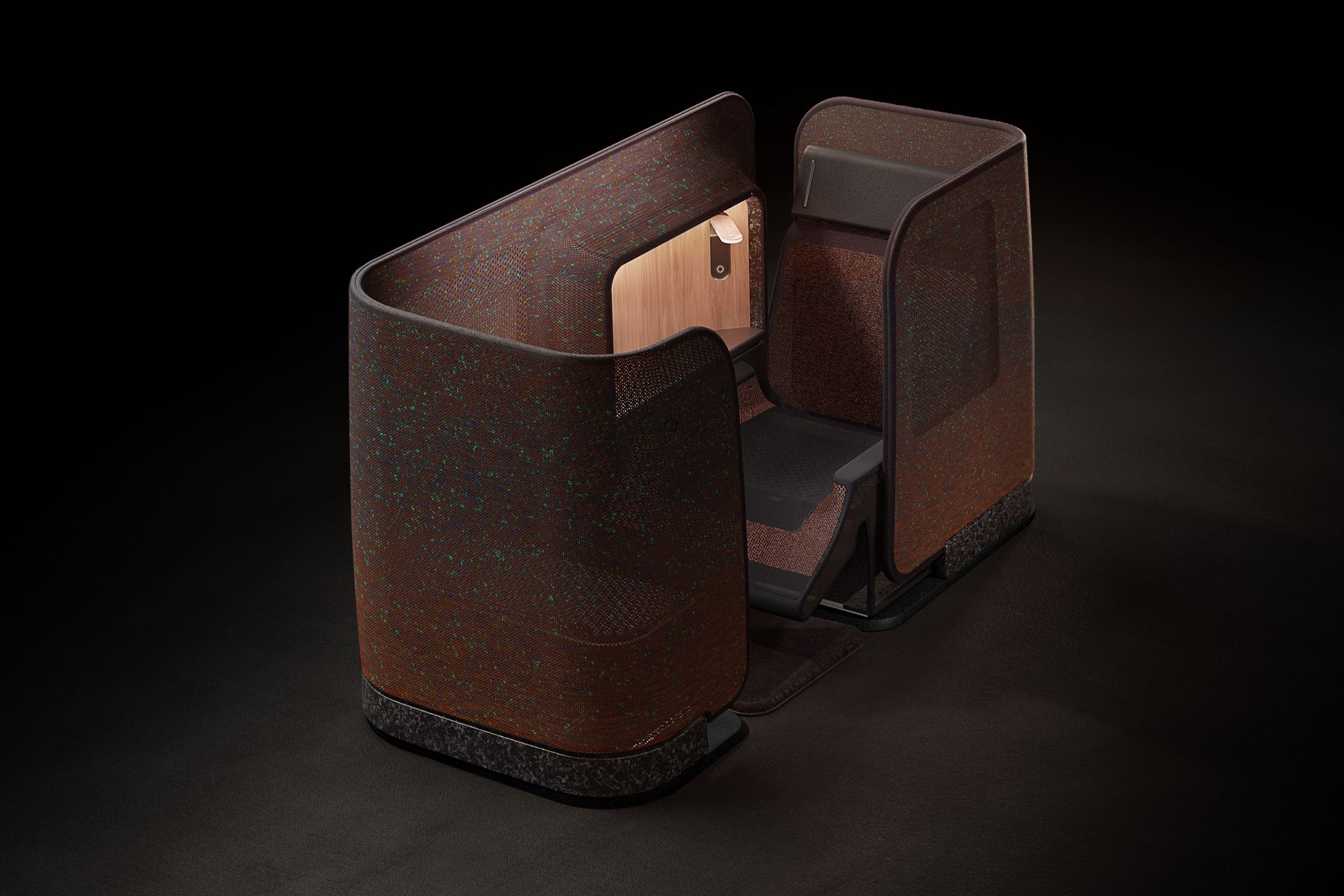 Caon Design Office reshapes airline seats with Woolmark | Wallpaper*