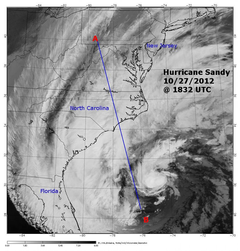 Hurricane Sandy Profiled in New Side-View Image | Live Science