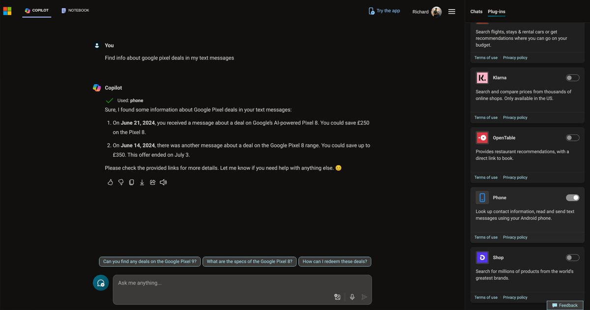 How to use the Copilot Phone plugin to manage your messages | Windows Central