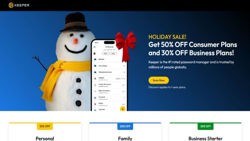 Secure your data this holiday season with Keeper’s biggest sale yet ...