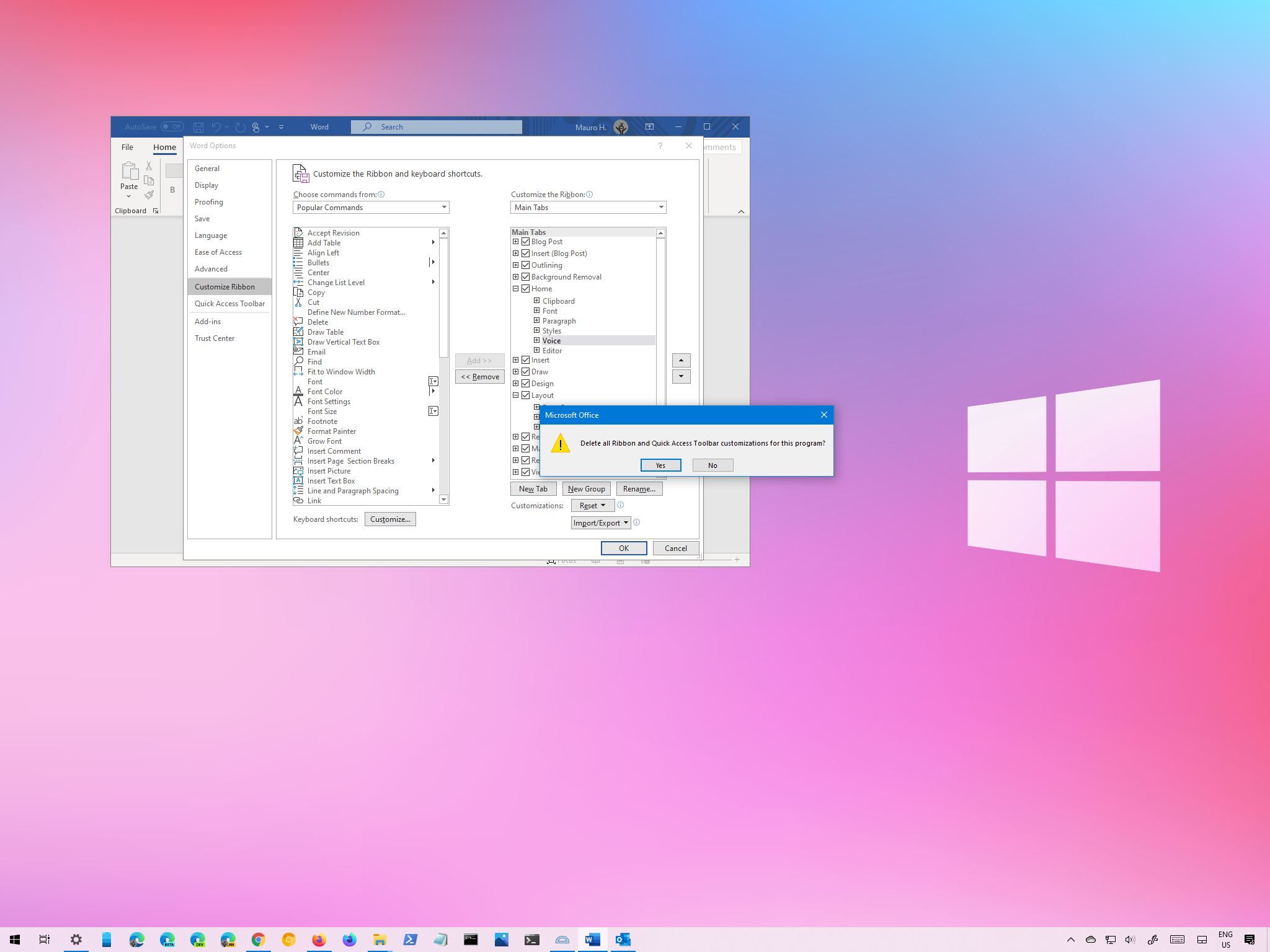 How to reset ribbon menu settings in Office | Windows Central