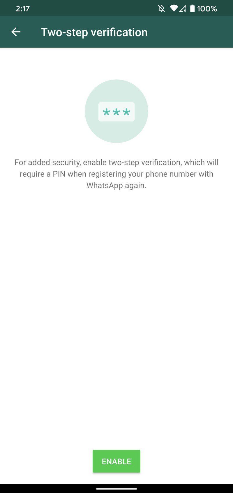 How to set up two-factor authentication for your WhatsApp account ...