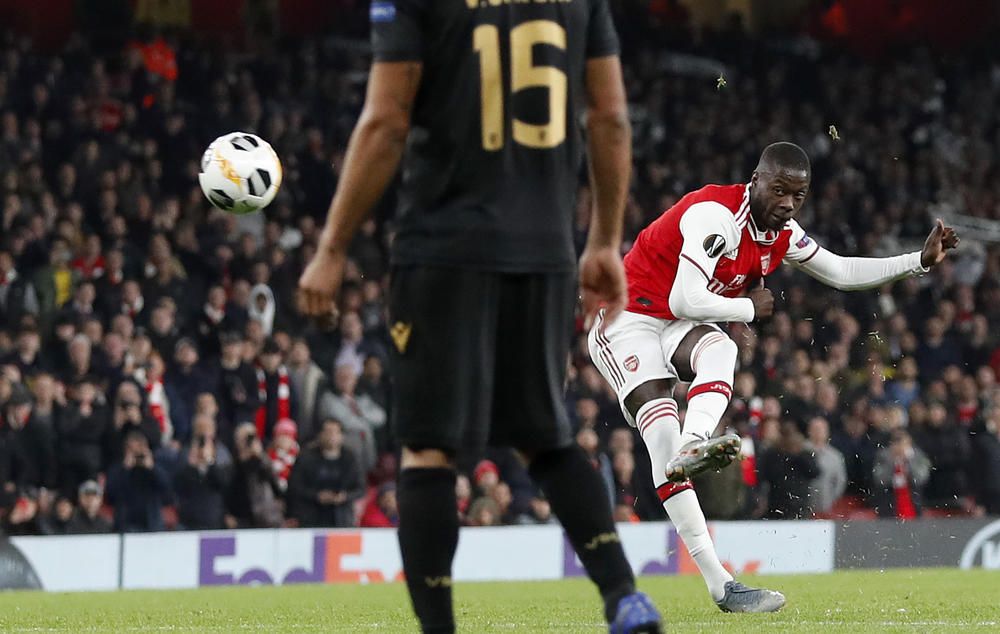 Nicolas Pepe scores two free-kicks as Arsenal snatch win against ...