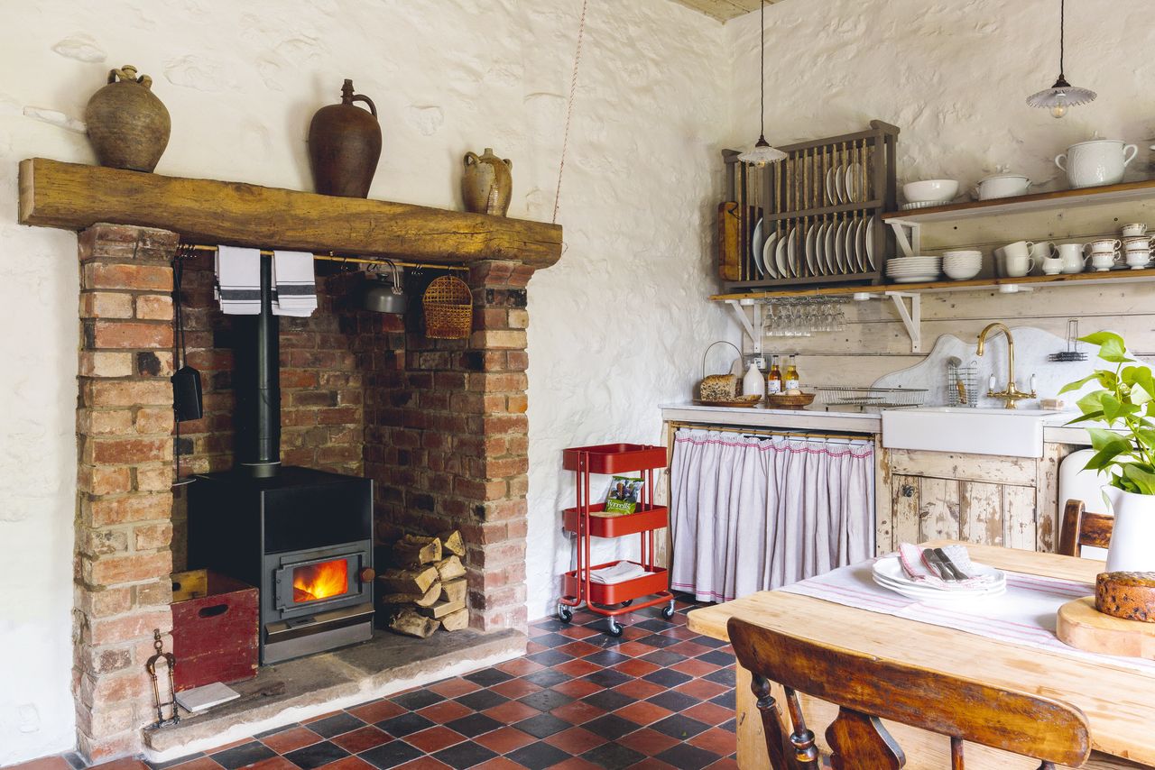 Real home: a rustic cottage beautifully restored using traditional ...