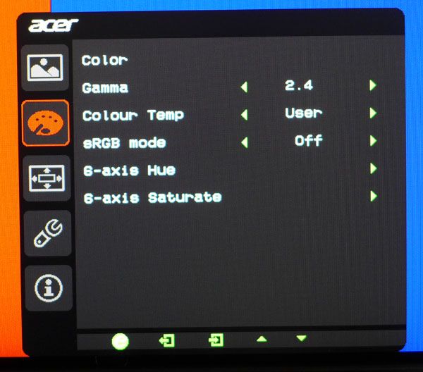 Acer XR341CK OSD Setup And Calibration