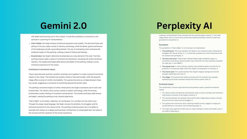 I tested Gemini 2.0 vs Perplexity with 7 prompts created by DeepSeek ...