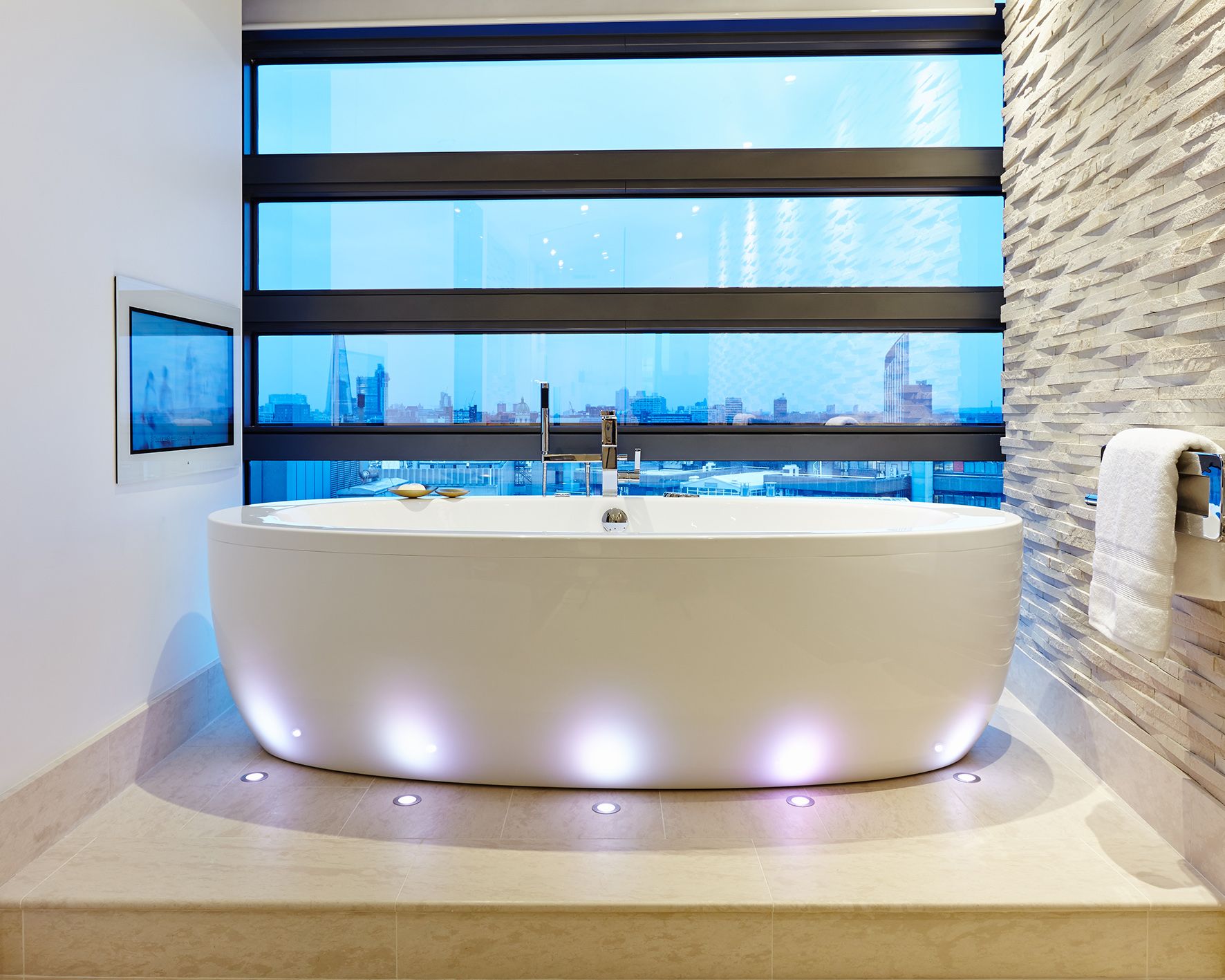 Bathroom TV ideas - how to add a screen to your spa in style | Livingetc