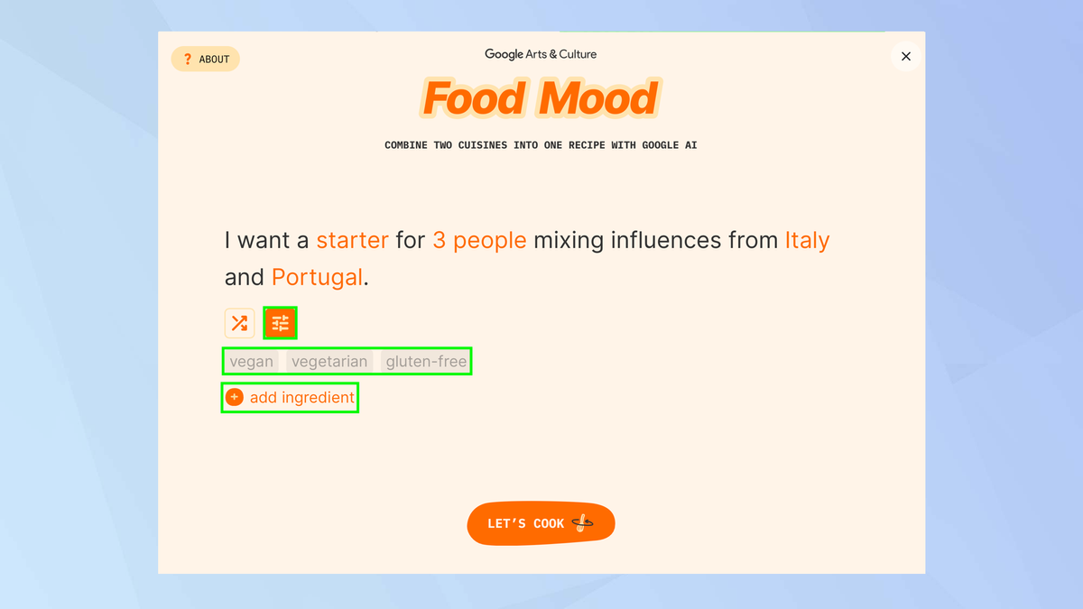 How to use Google's AI food tool to create mouth-watering meals | Tom's ...