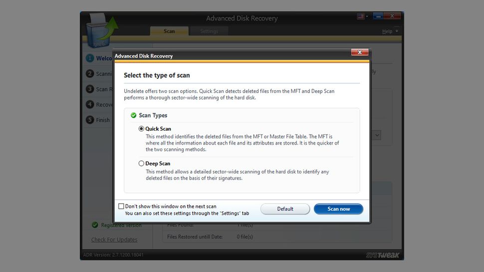 Systweak Advanced Disk Recovery review | TechRadar