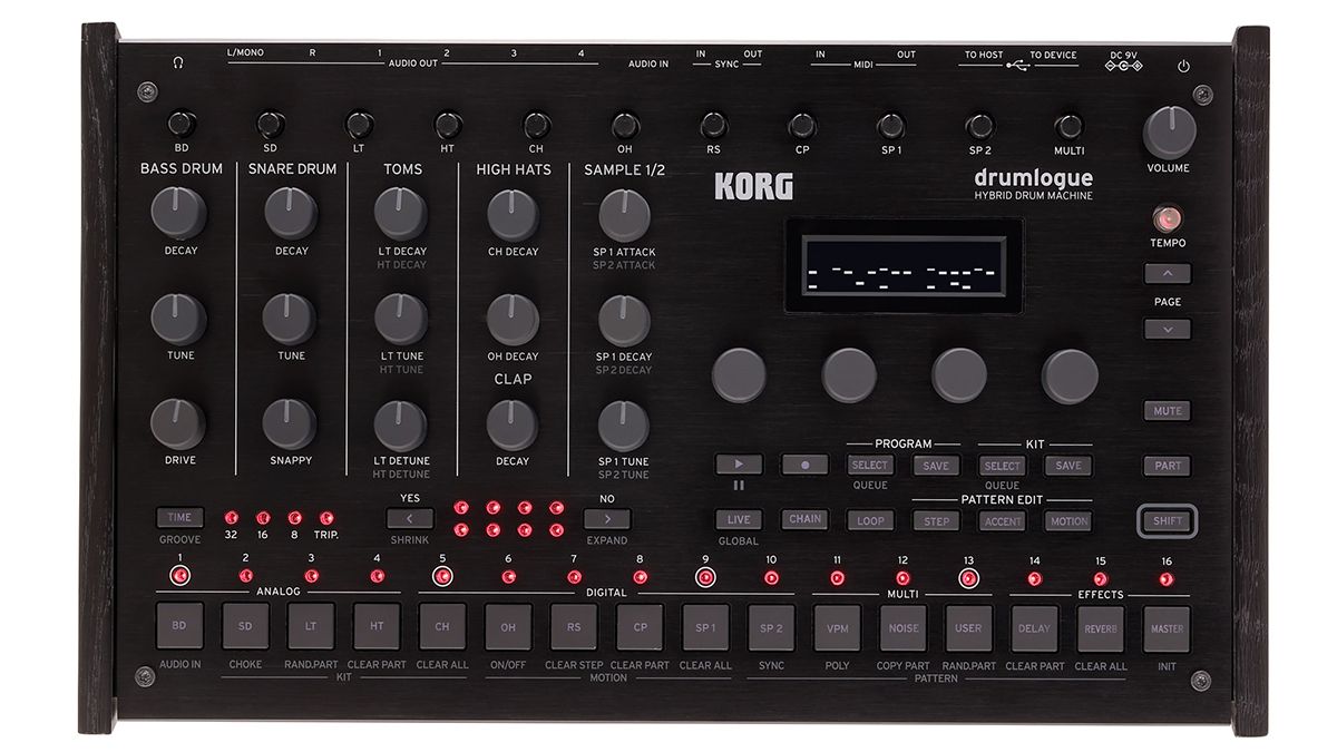 Korg finally unveils Drumlogue, a hybrid drum machine that can also be ...