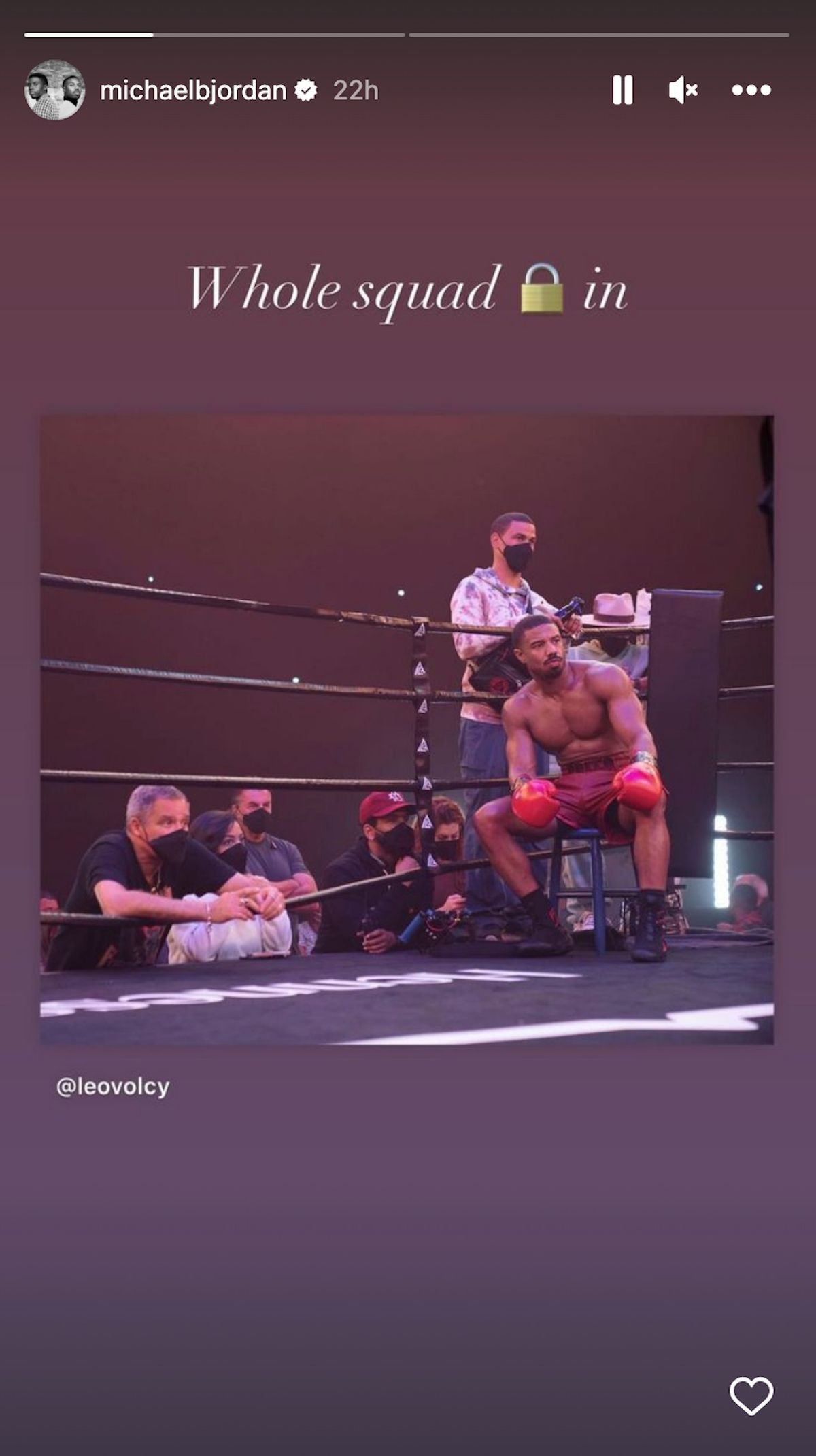 Michael B. Jordan Shared A Quick Shot Of The Crew ‘Locked In’ On The ...