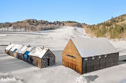 Explore A Modern Farmhouse With An Ice Hockey Rink In The Basement