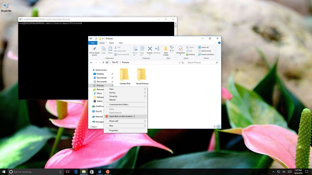 How To Launch Bash Shell From Right click Context Menu On Windows 10 Windows Central