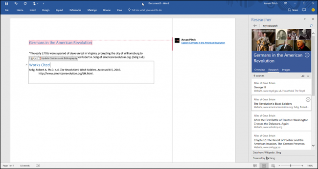 How to Use Word 2016's Researcher Feature | Laptop Mag