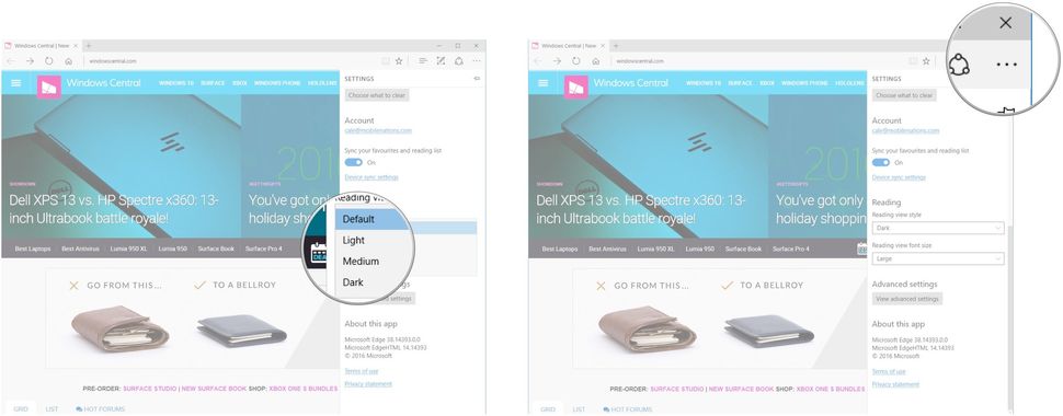 How to enable and customize reading view in Edge for Windows 10 ...
