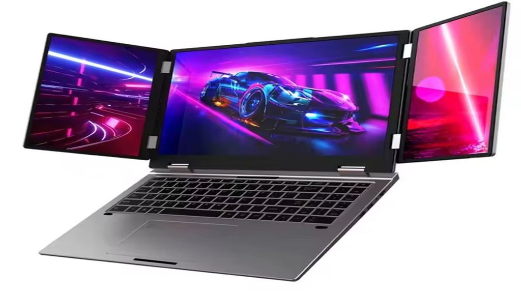 Crazy new triple-screen laptop tries to merge desktop power with ...