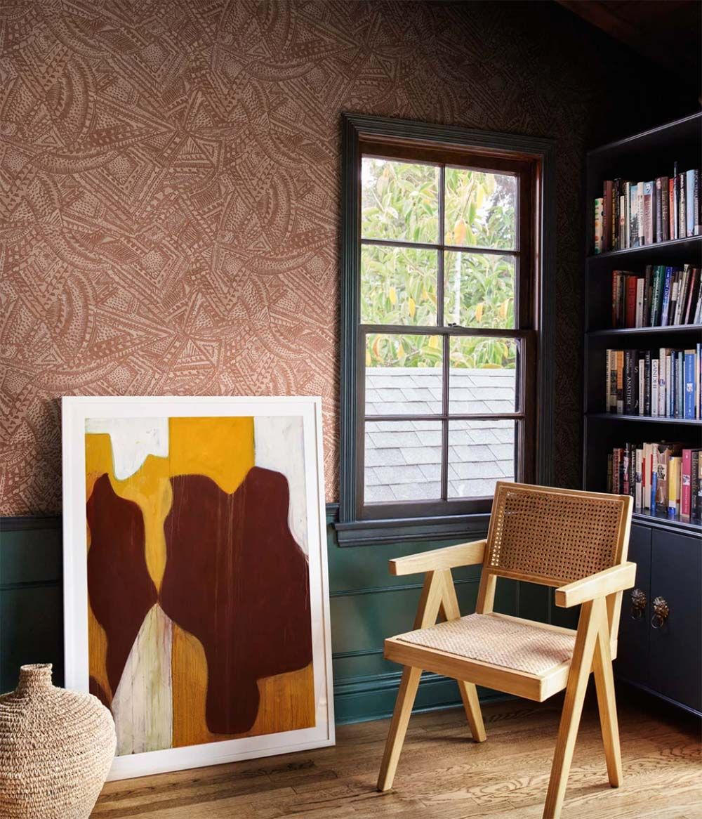 Zoning a room with wallpaper | Livingetc