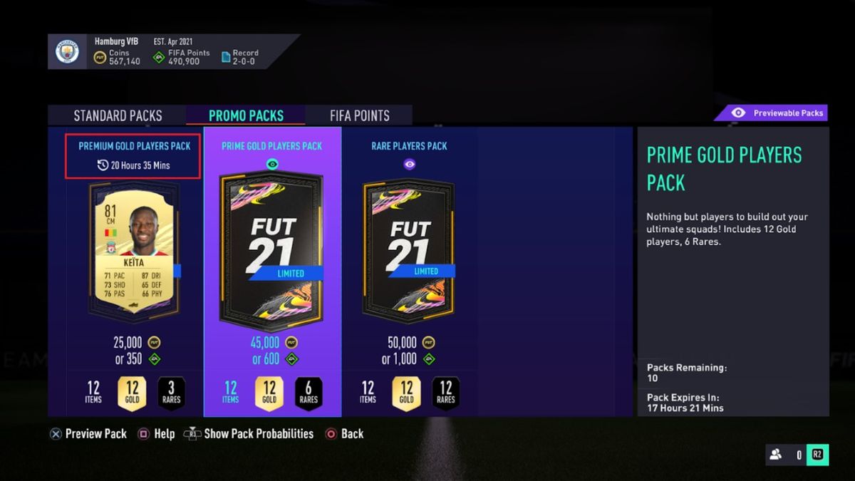 FIFA 21 adds Ultimate Team packs you can see before you buy | GamesRadar+