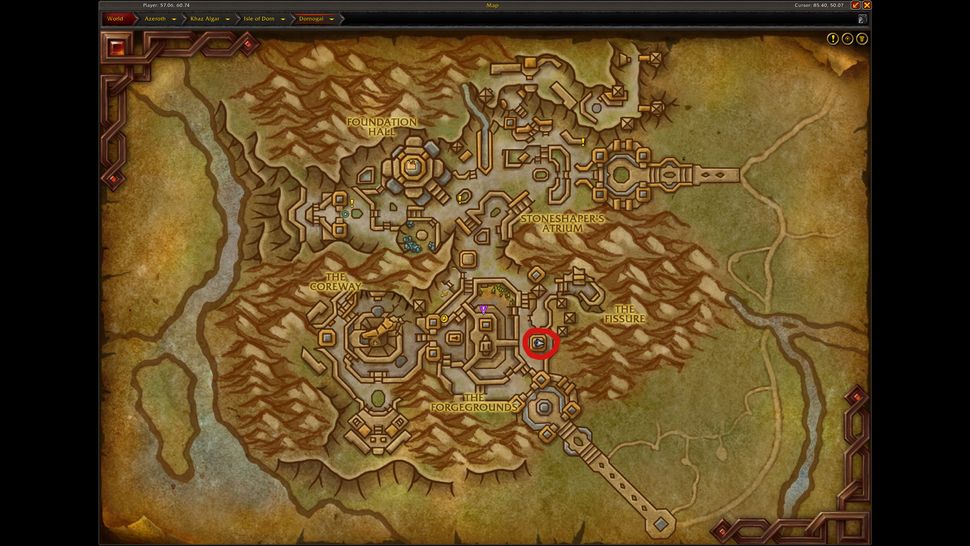 WoW: The War Within Osidion location | PC Gamer