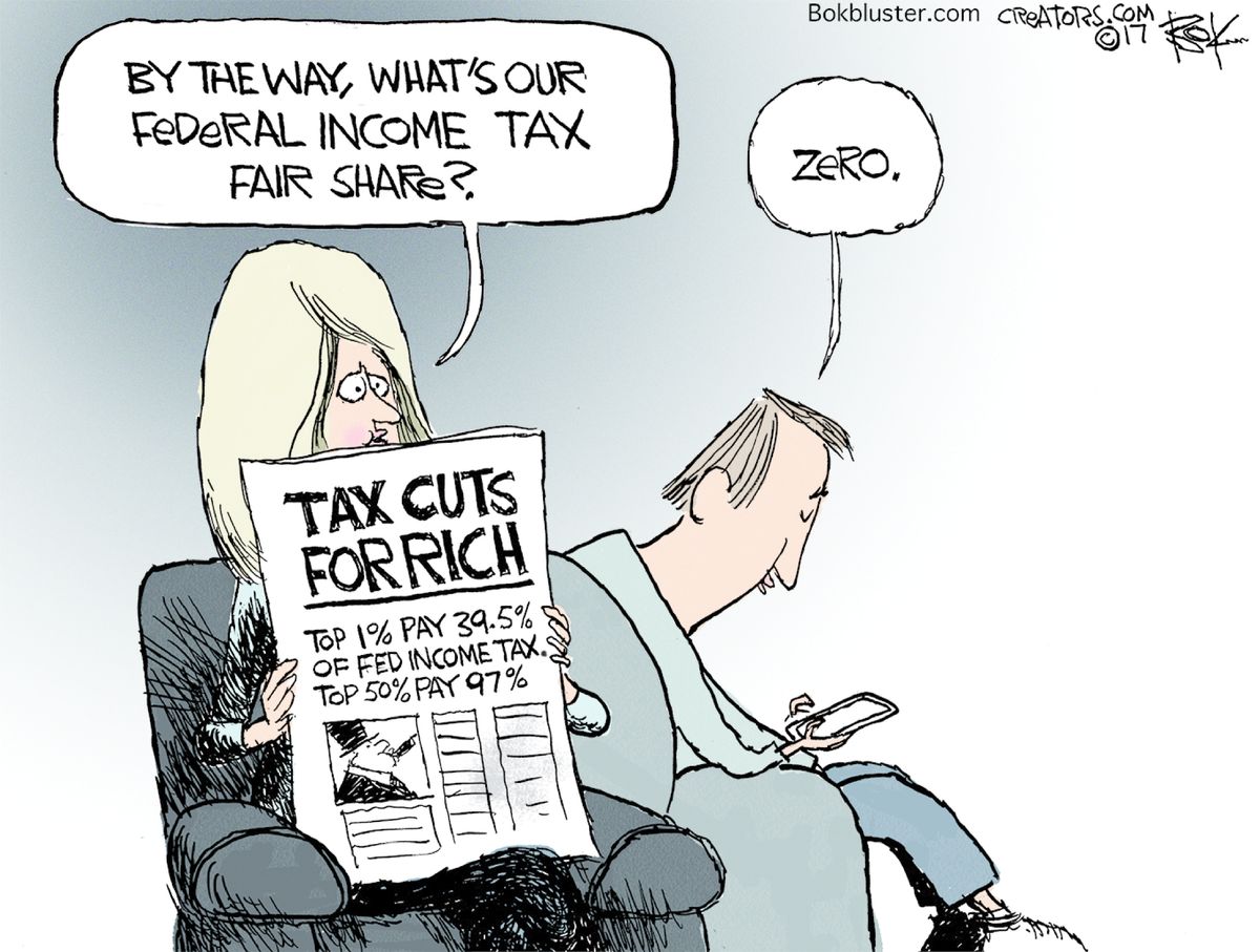 Political cartoon U.S. GOP tax cuts reform | The Week