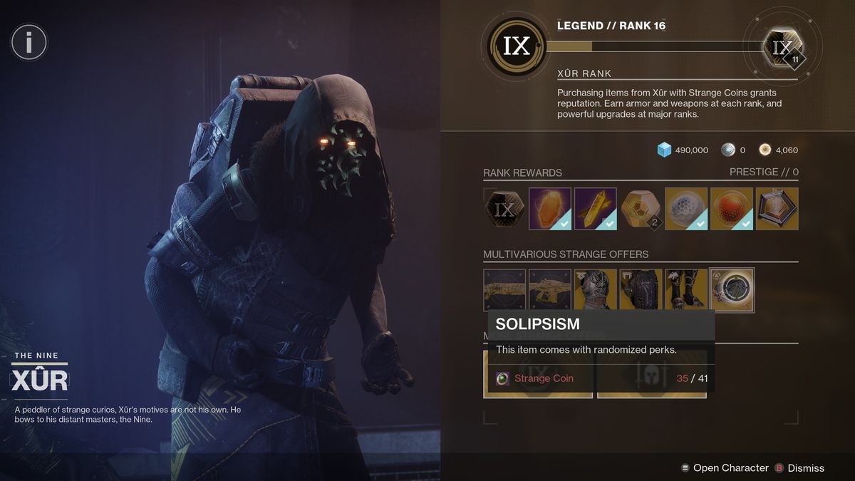 Destiny 2 exotic class item: All perk combinations and how to get it ...