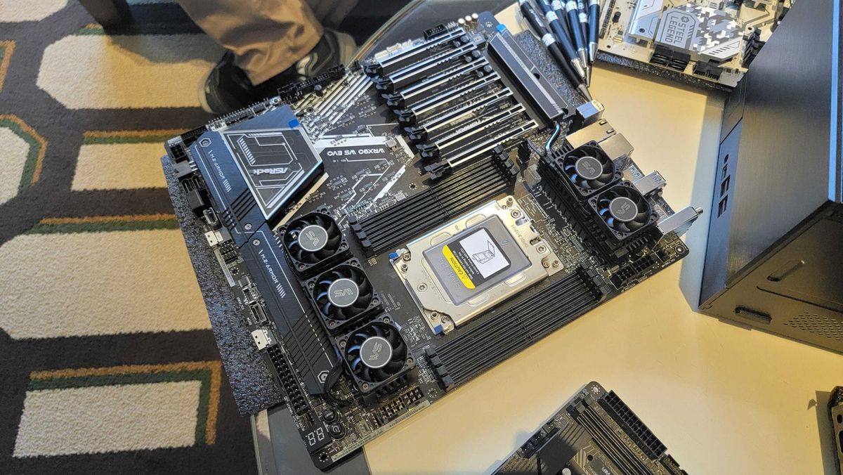 ASRock's WRX90 WS Evo Threadripper Pro motherboard is a beast — 24 ...