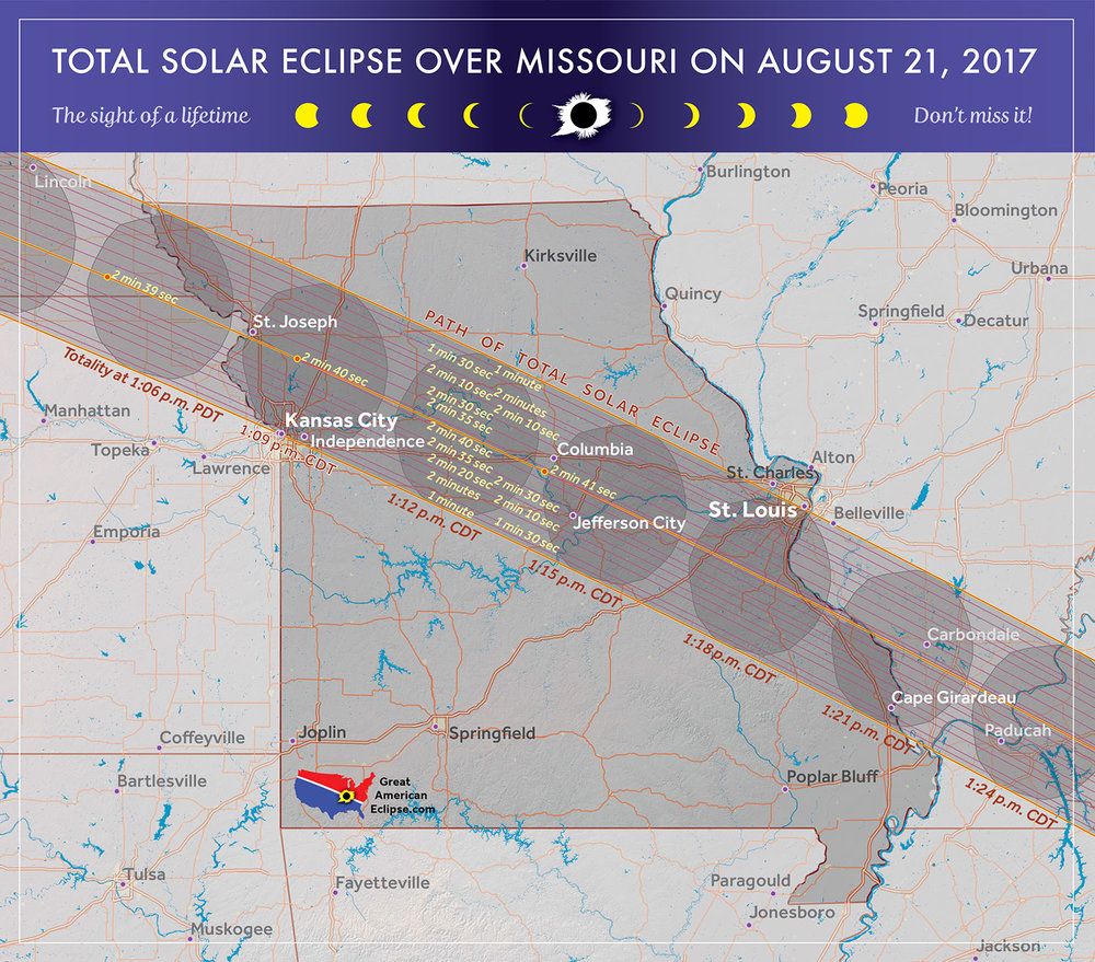 Path of Totality 2017 - August 21st Solar Eclipse Maps and Photo Guide ...