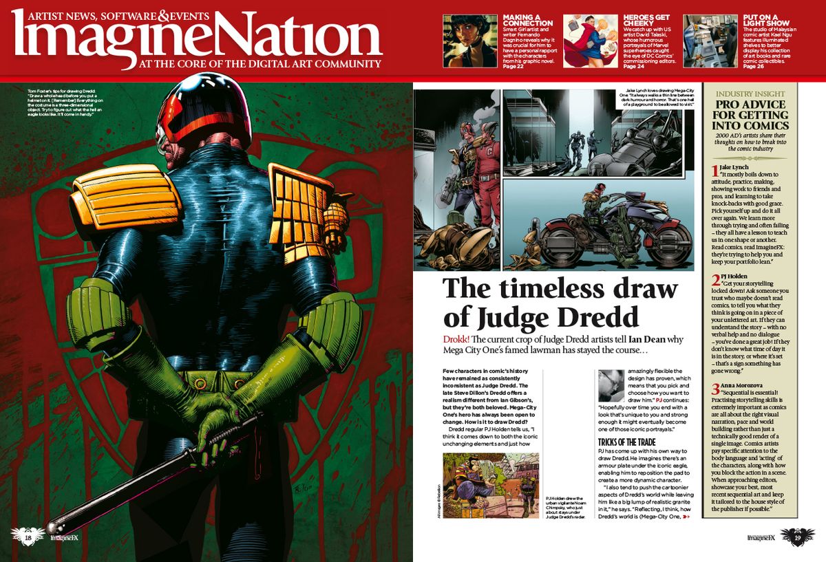 Learn to draw comic art with the new issue of ImagineFX | Creative Bloq