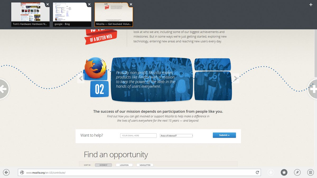 Firefox Metro for Windows 8 to Go Public in December | Tom's Hardware