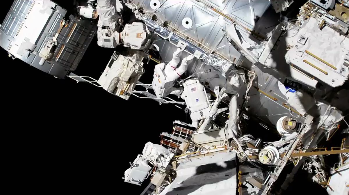Spacewalking Astronauts Install New Cameras and Prep Space Station for ...