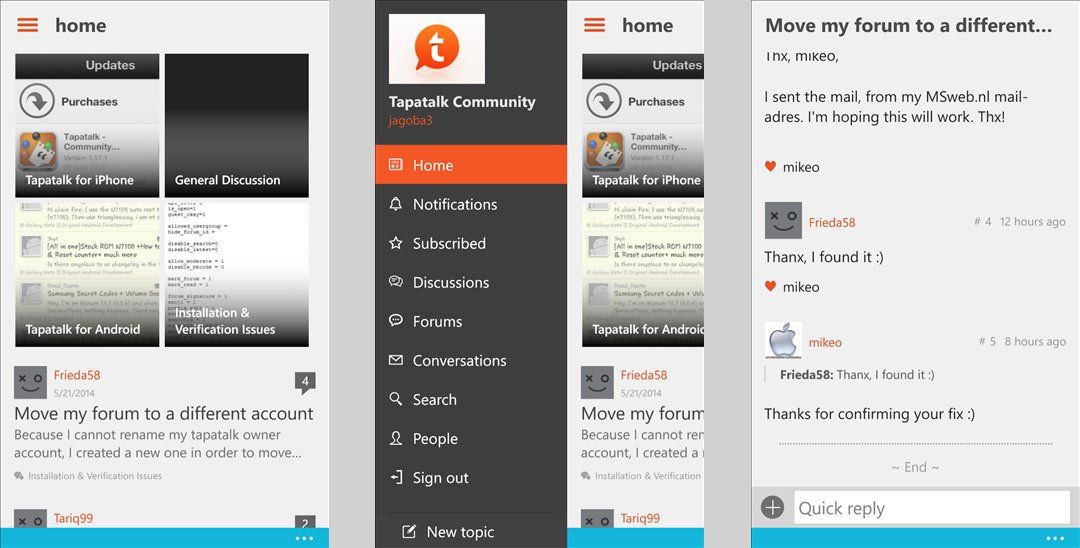 Tapatalk picks up major update for Windows Phone, gains full mod ...