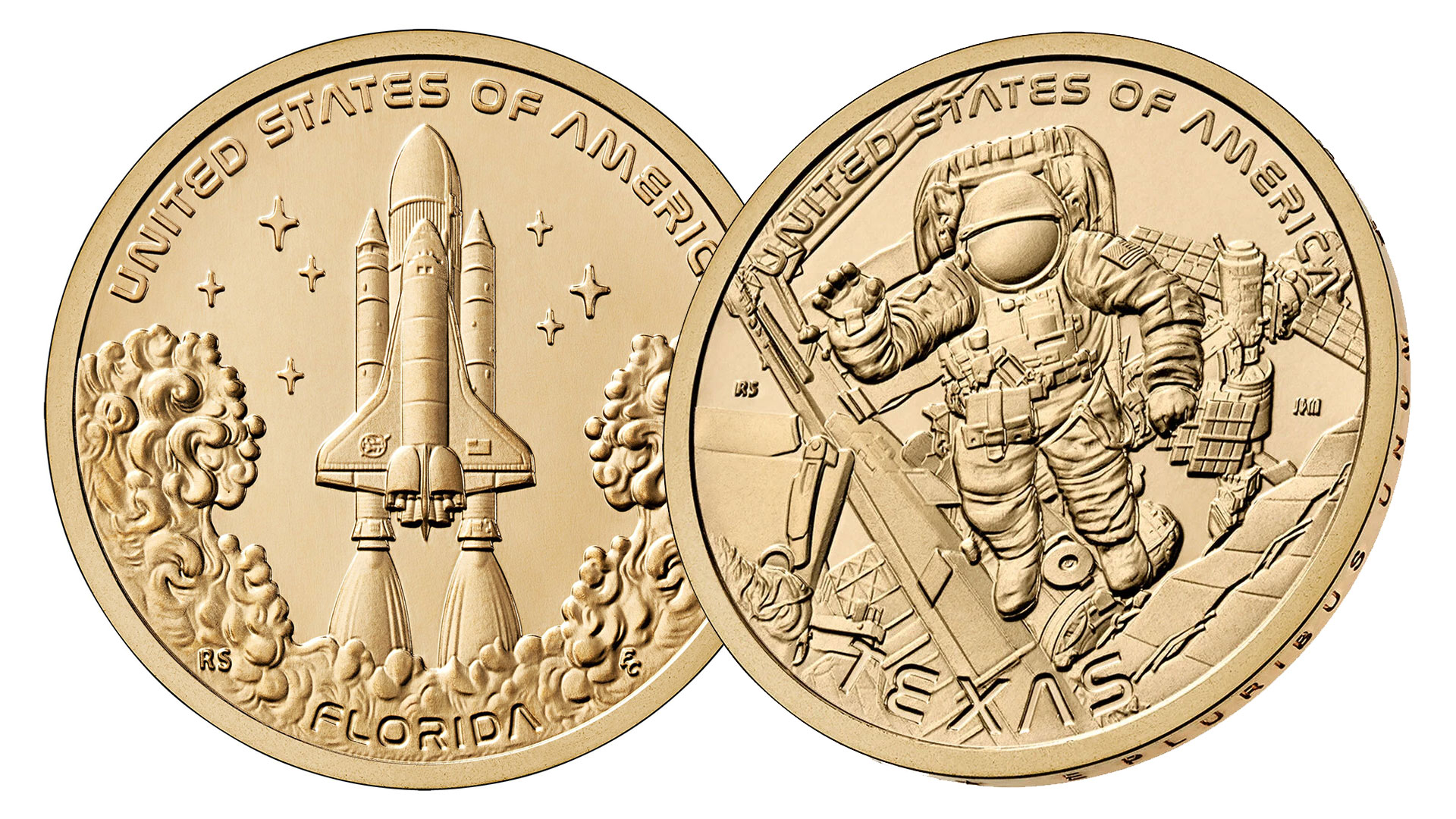 First Look At Space Shuttle Mission Control 2025 Dollar Coins From US