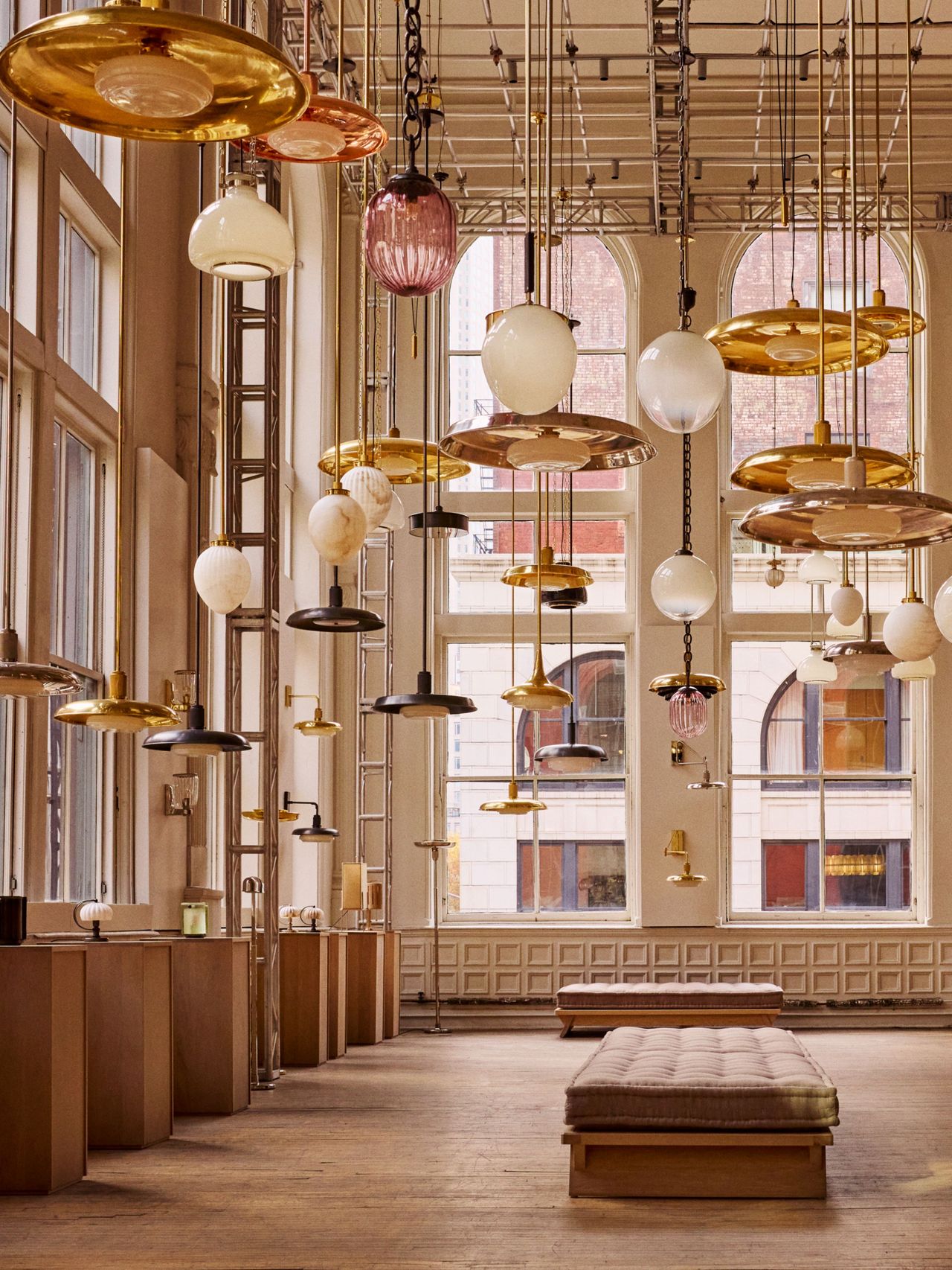 Roman and Williams’ celestial New York lighting exhibition | Wallpaper*
