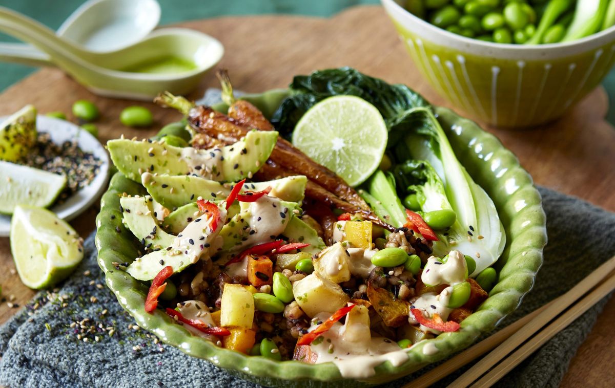 Buddha bowl with roasted winter vegetables | Dinner Recipes | Woman & Home