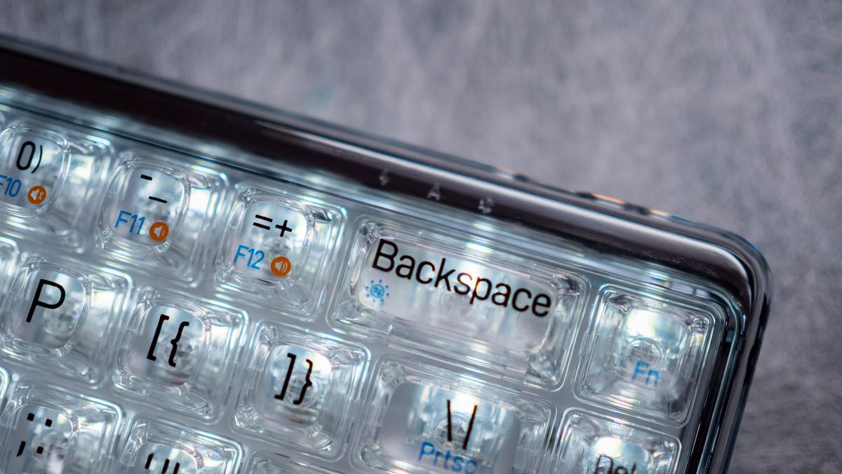 Lofree 1% is a see-through mechanical keyboard that's absolutely ...