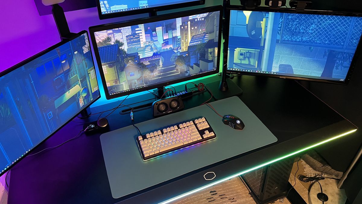 Cooler Master GD160 ARGB Gaming Desk Review: Perfect Ambiance | Tom's ...