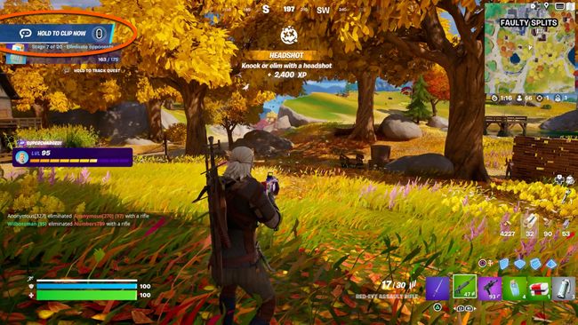Fortnite Postparty: how to capture clips | GamesRadar+