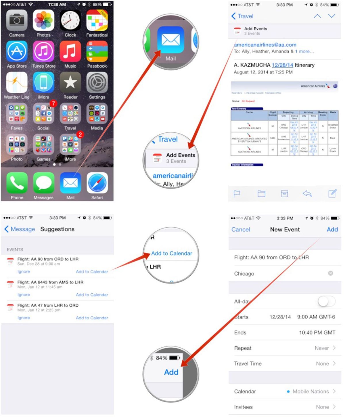 How to capture contact and calendar info automatically in Mail for iOS ...