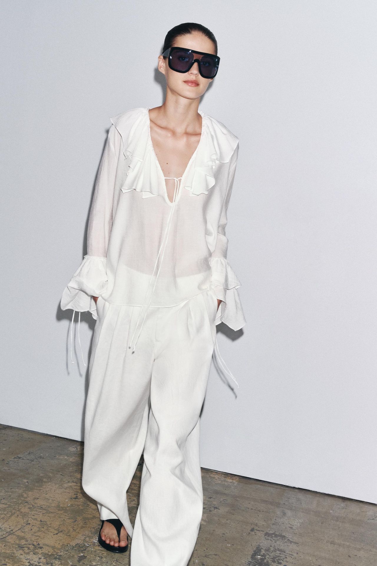 This New Zara Ruffled Shirt Will Sell Out First | Who What Wear