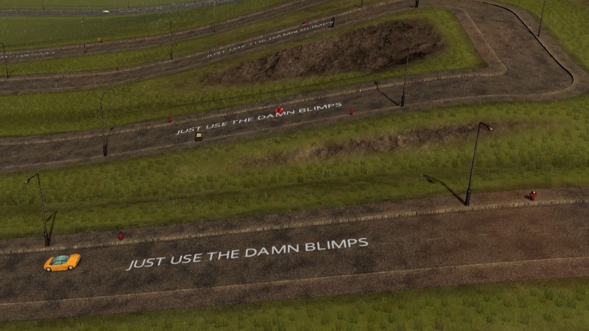 Welcome to Blimpton, a Cities: Skylines town where blimps blot out the ...