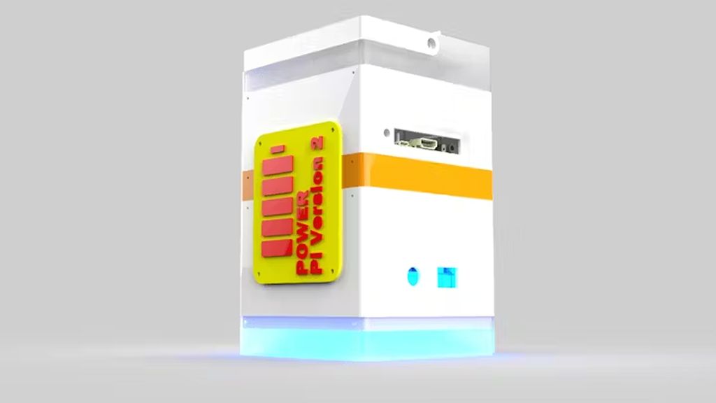 This custom Raspberry Pi PC is battery-powered, has a built-in handle ...
